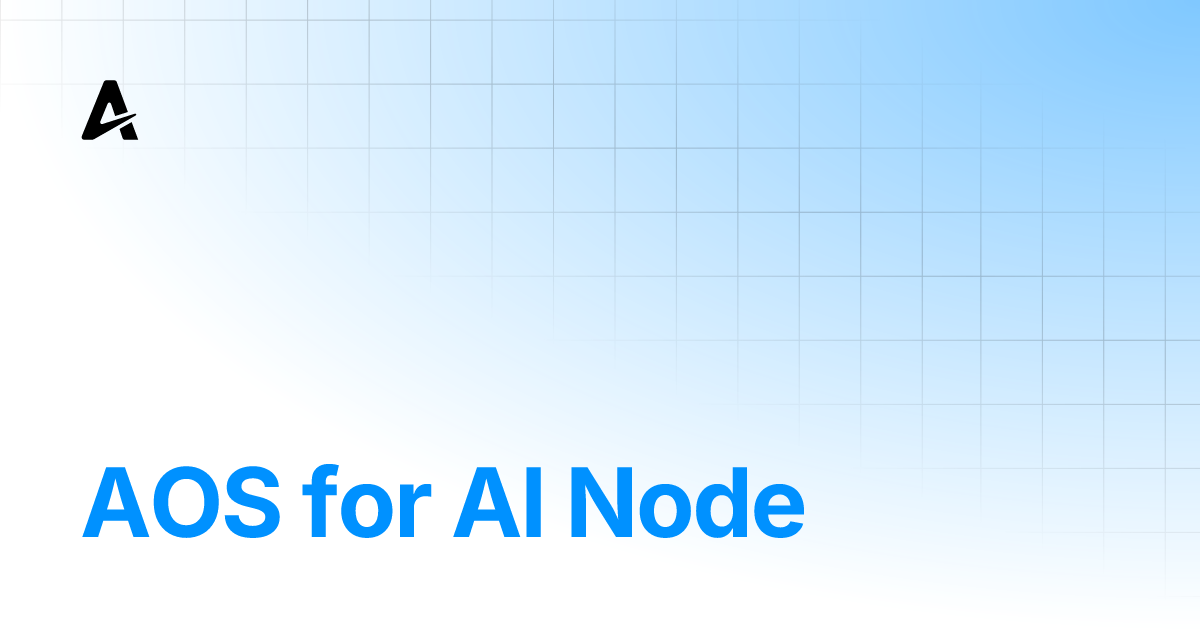 AOS for AI Node | Auterion Documentation