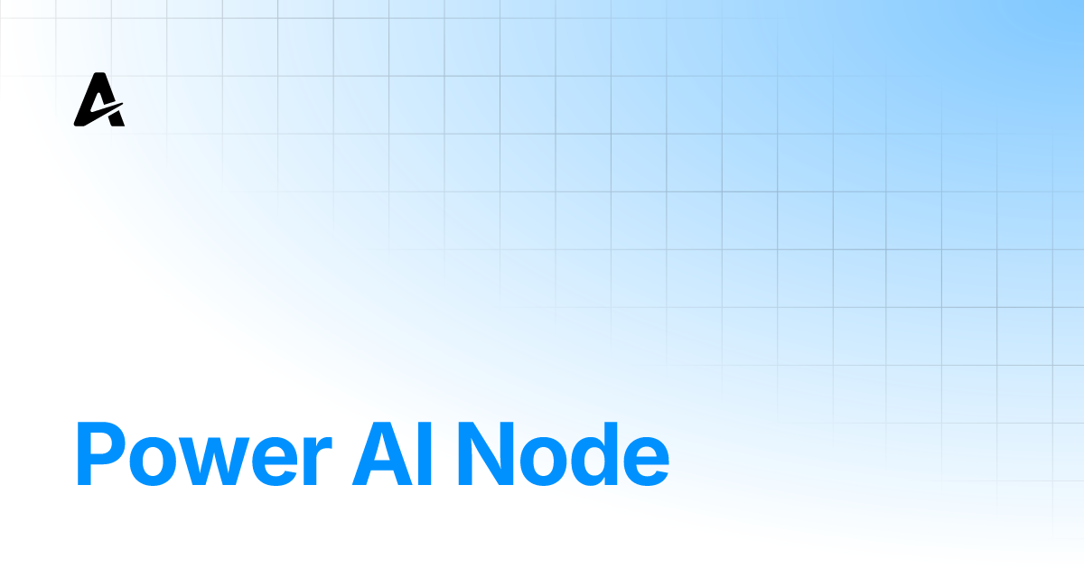Power AI Node | Auterion Documentation