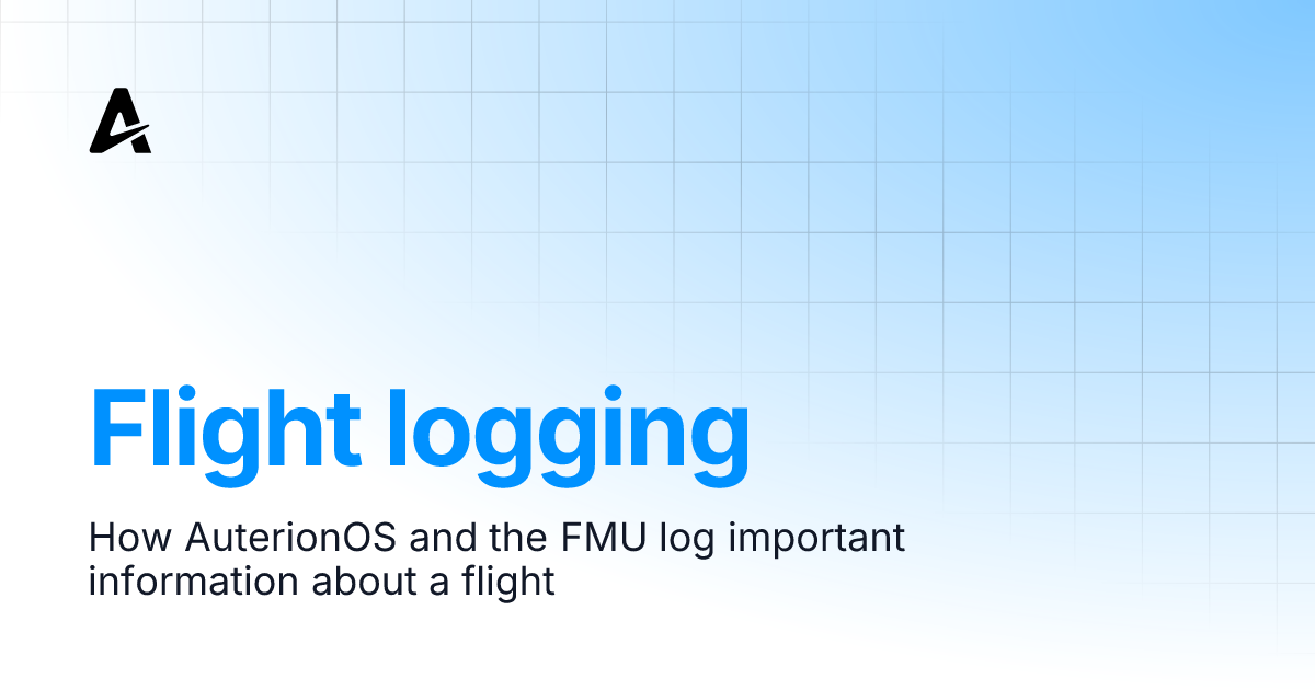Flight logging | Auterion Documentation