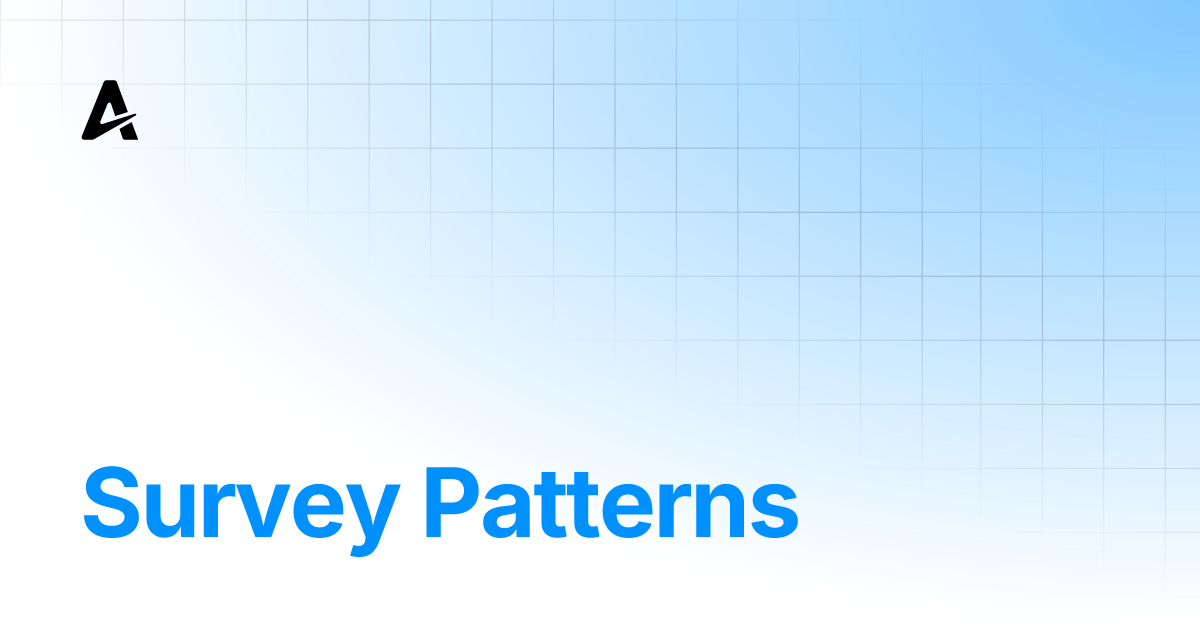Survey Patterns | Auterion Documentation