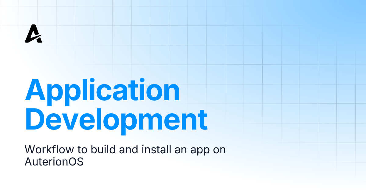 Application Development | Auterion Documentation