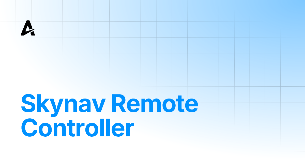Skynav Remote Controller | Auterion Documentation