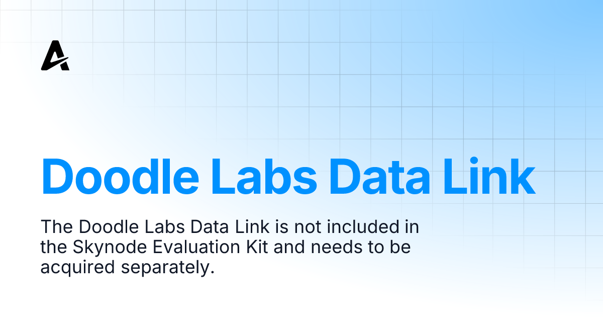 Doodle Labs Data Link | Auterion Documentation