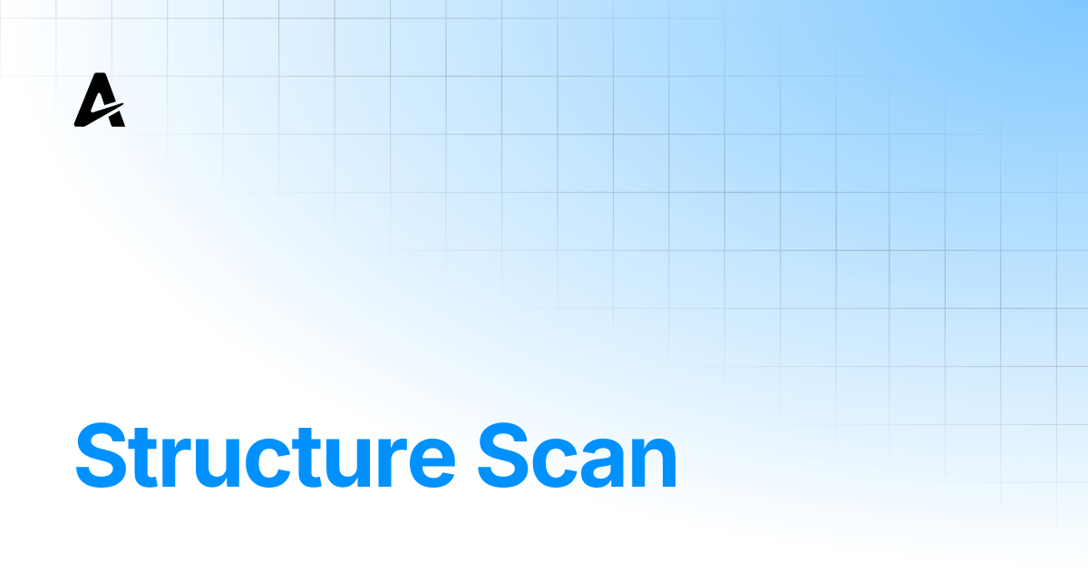 Structure Scan | Auterion Documentation