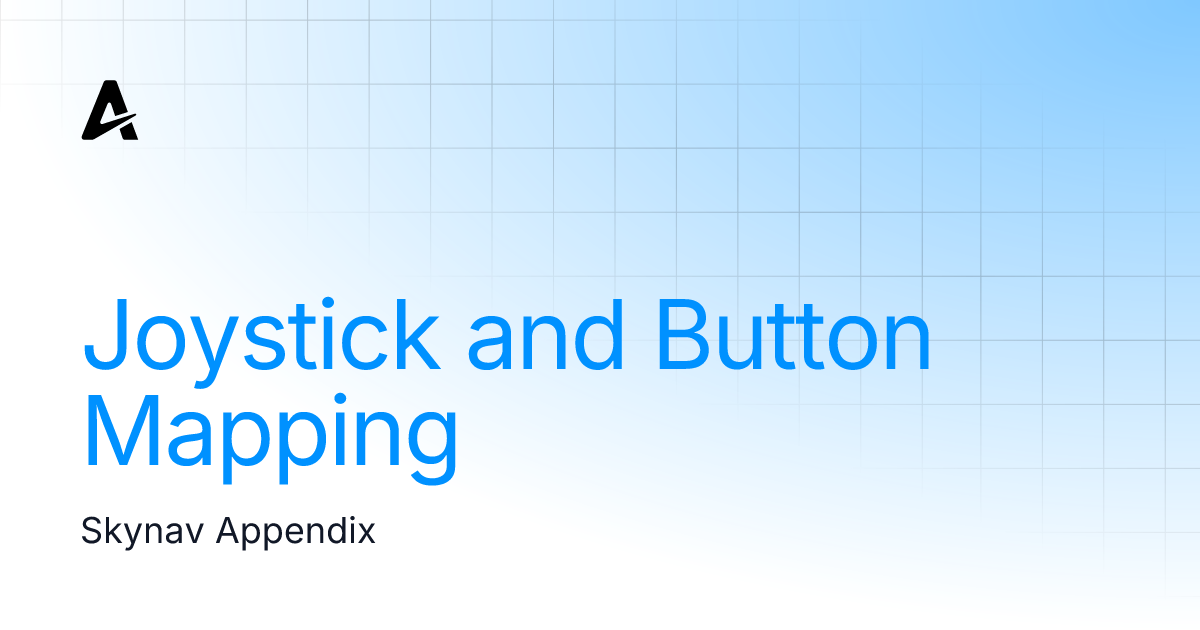 Joystick and Button Mapping | Auterion Documentation