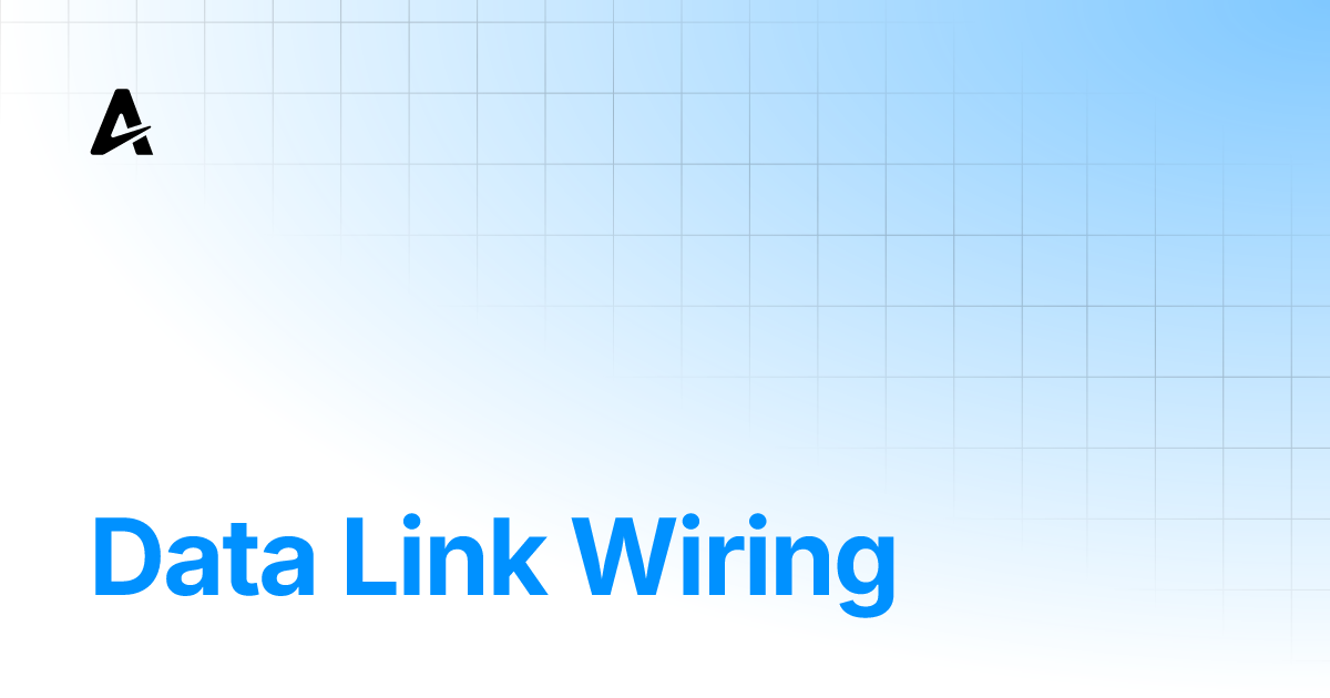 Data Link Wiring | Auterion Documentation