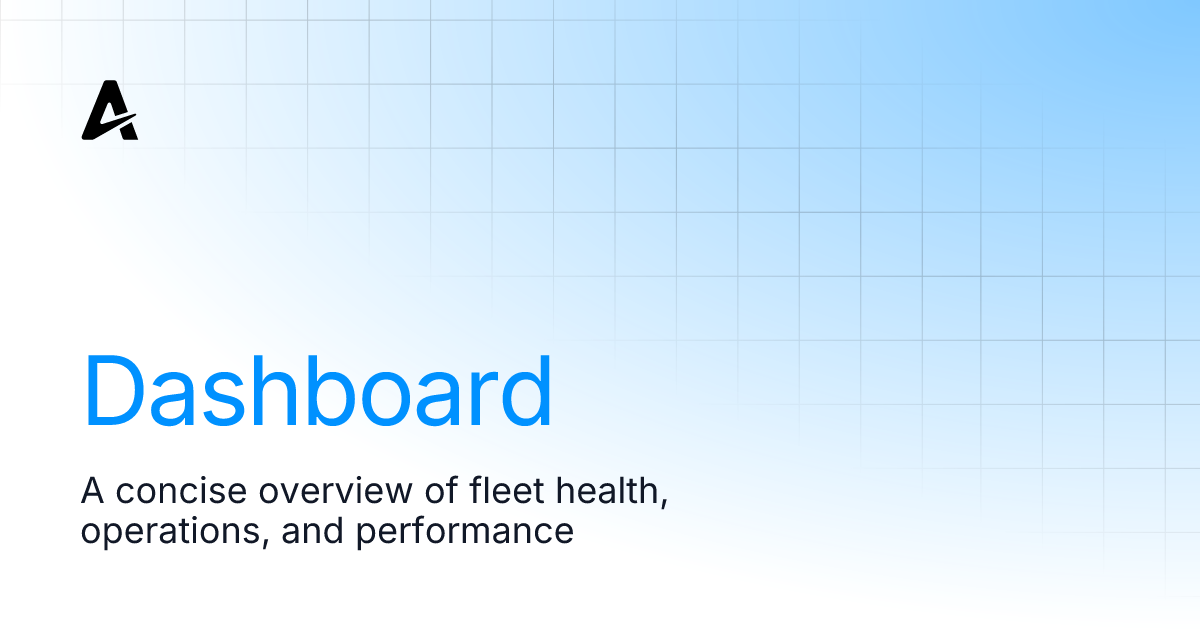 Dashboard | Auterion Documentation
