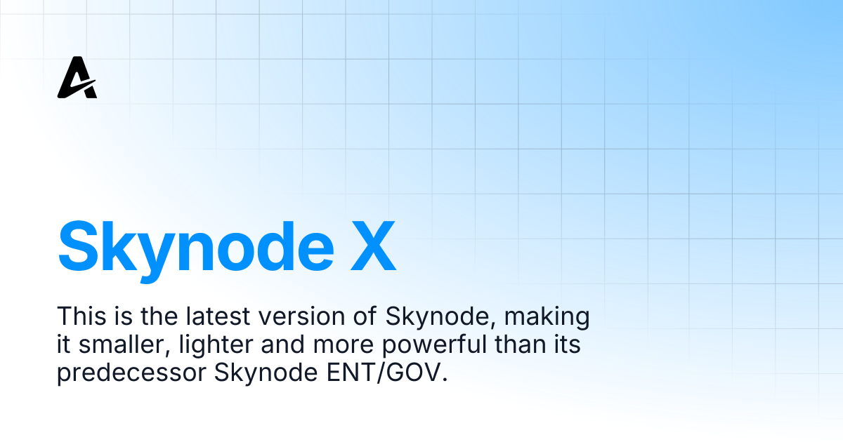Skynode X | Auterion Documentation
