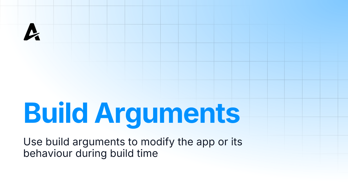 Build Arguments | Auterion Documentation