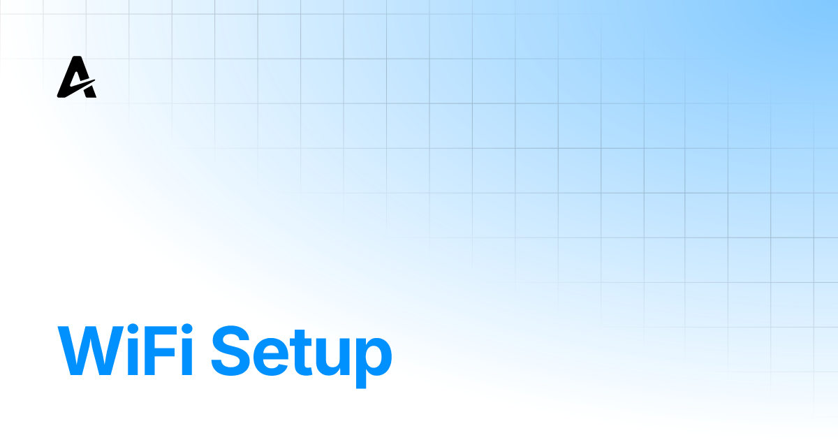 WiFi Setup | Auterion Documentation