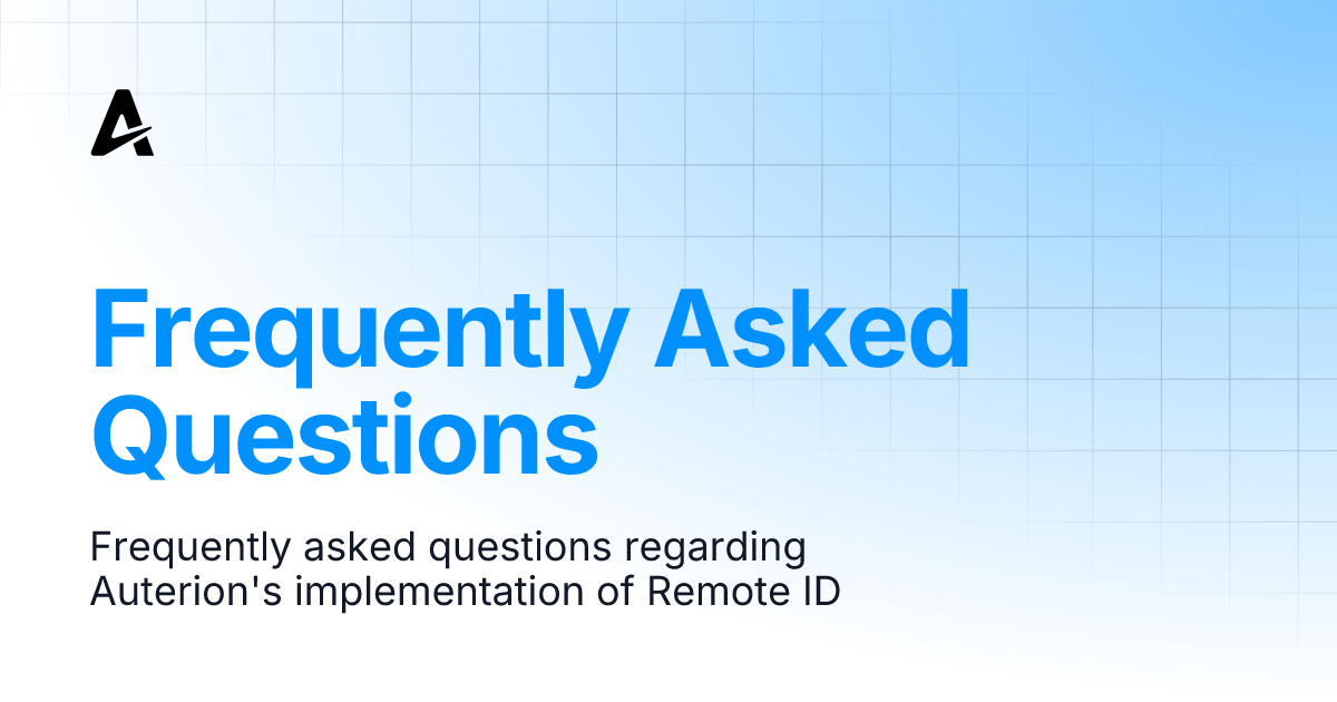 Frequently Asked Questions | Auterion Documentation