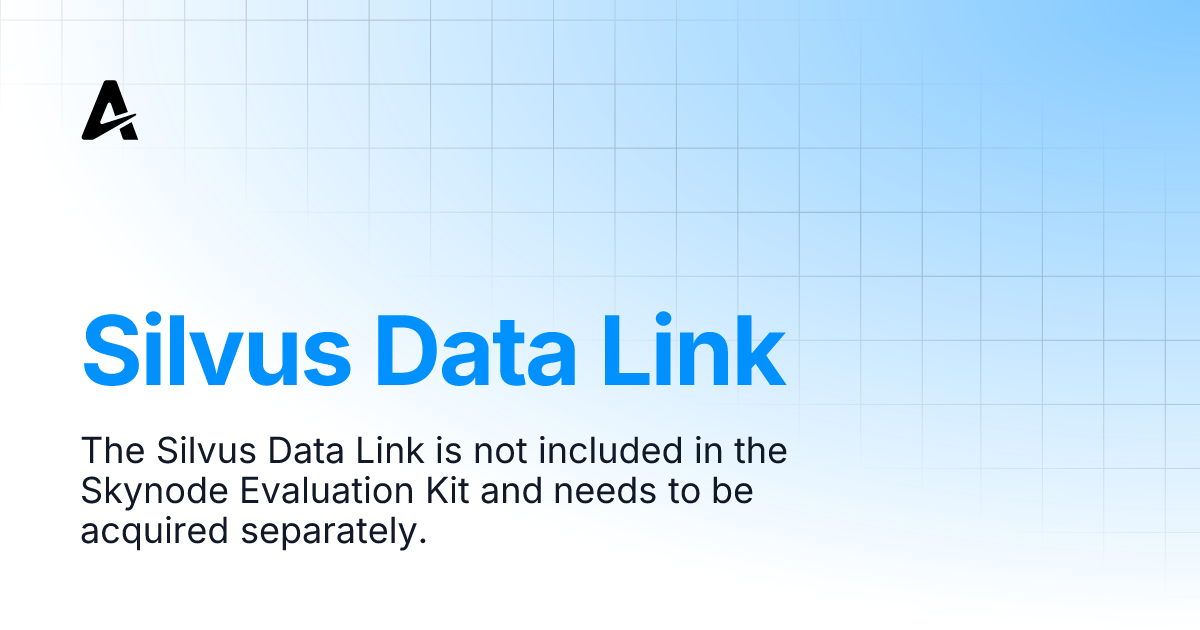 Silvus Data Link | Auterion Documentation