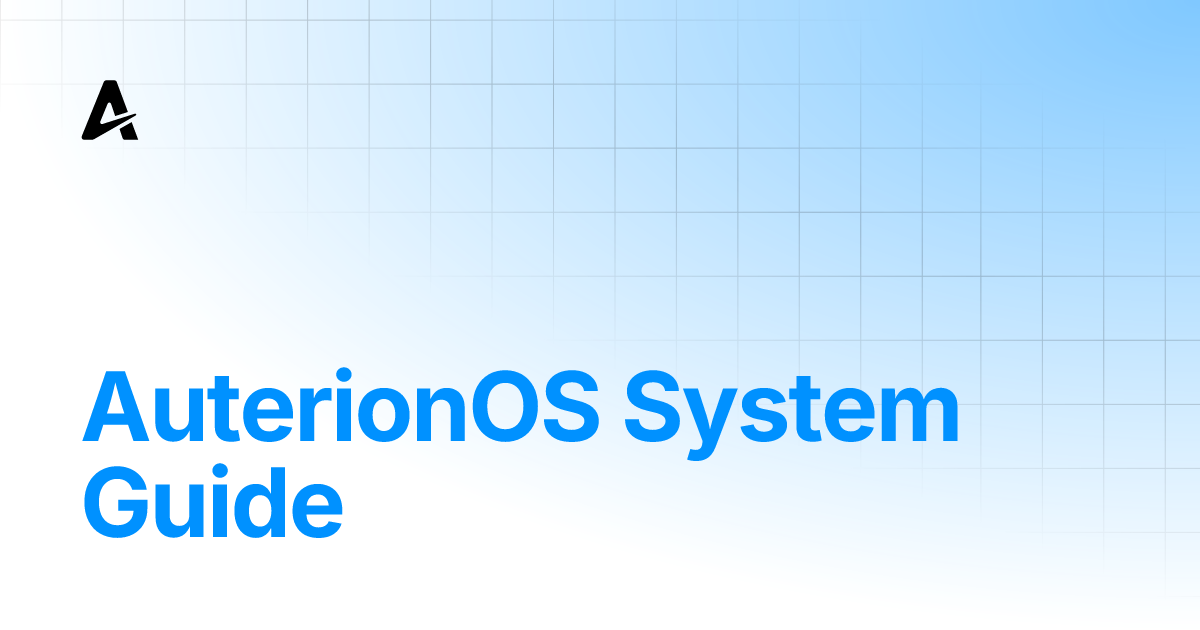 AuterionOS System Guide | Auterion Documentation