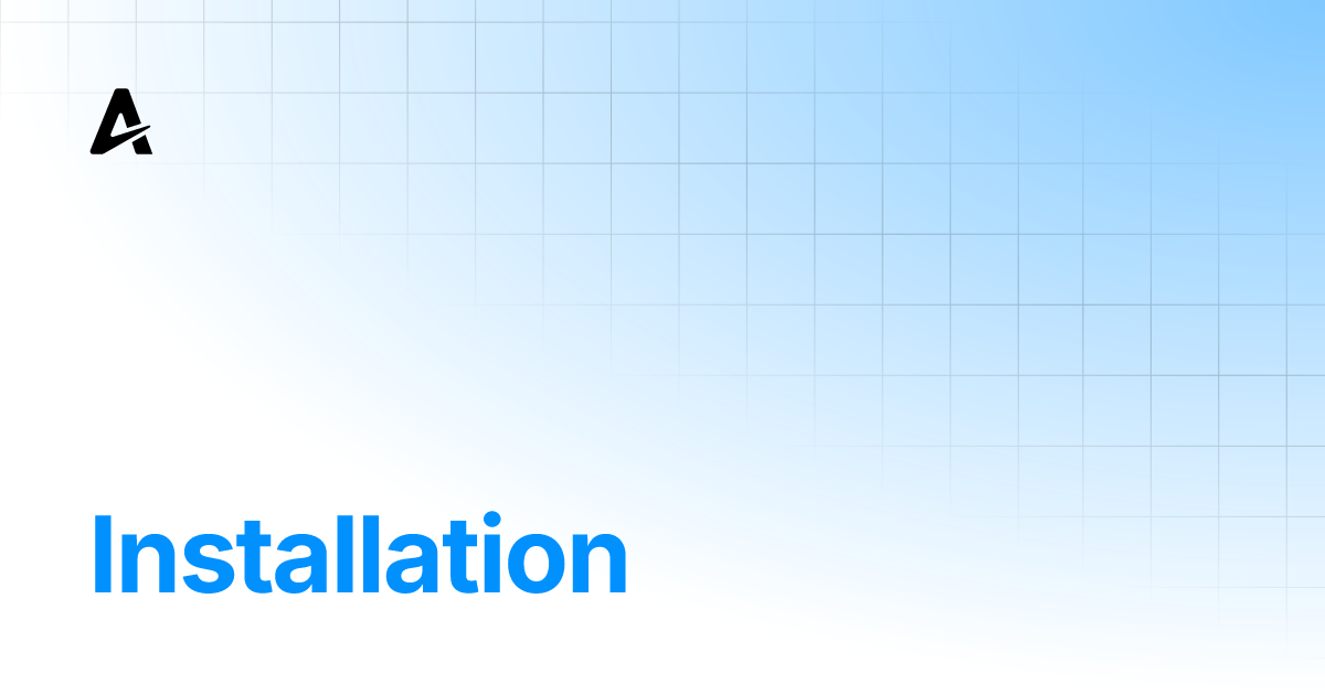 Installation | Auterion Documentation