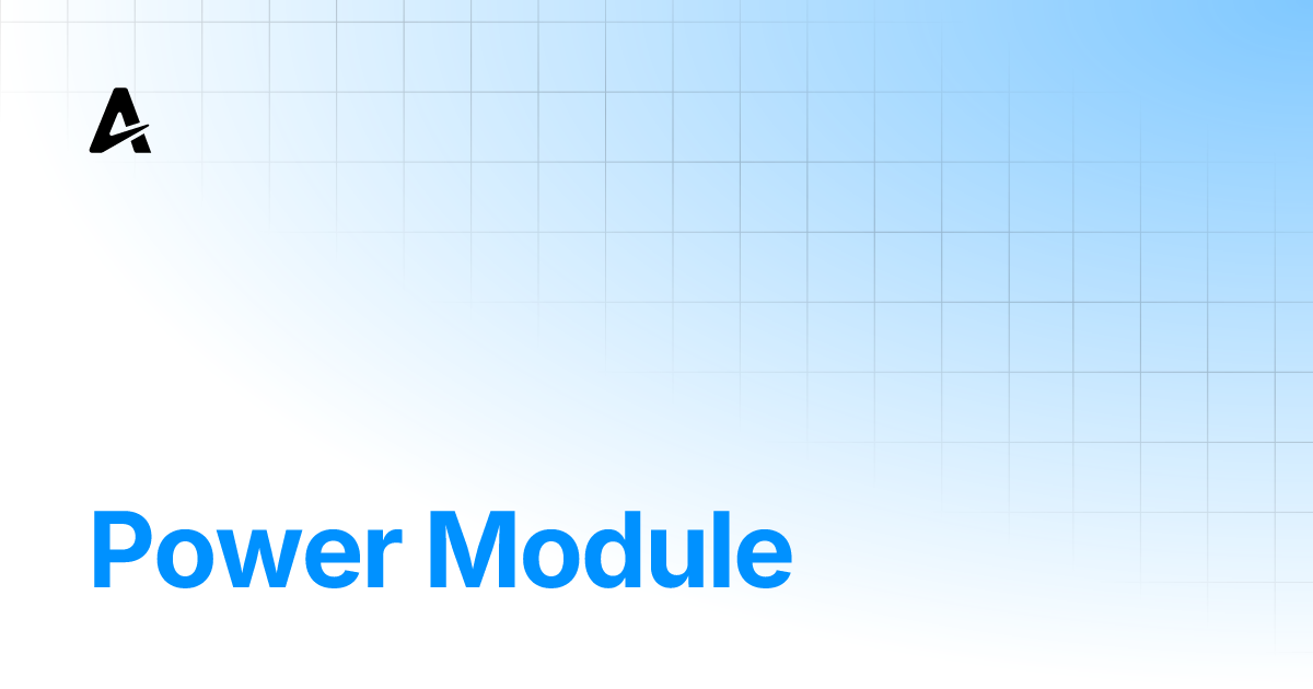 Power Module | Auterion Documentation