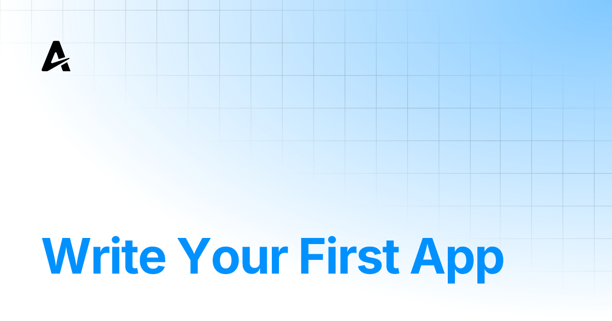 Write Your First App | Auterion Documentation