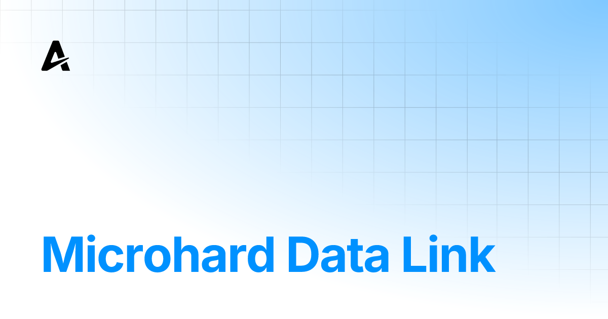 Microhard Data Link | Auterion Documentation