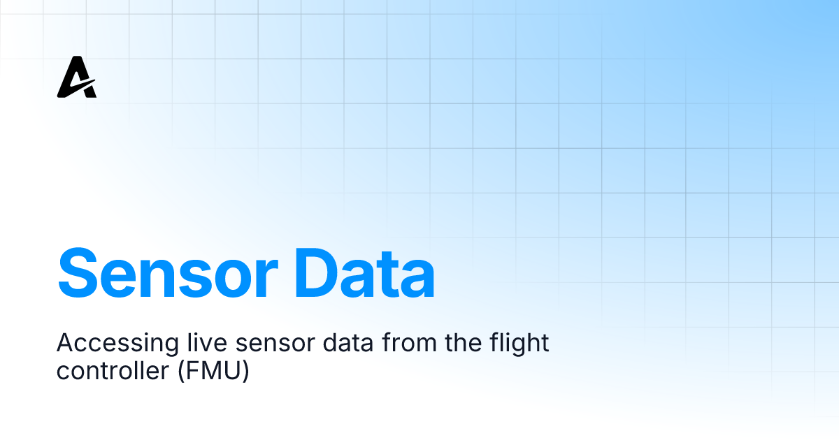 Sensor Data | Auterion Documentation